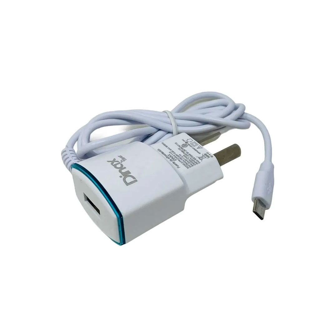 CARGADOR CELULAR MICRO USB 2.1AM 5V 220 + 1 PUERTOS USB CARGA ...