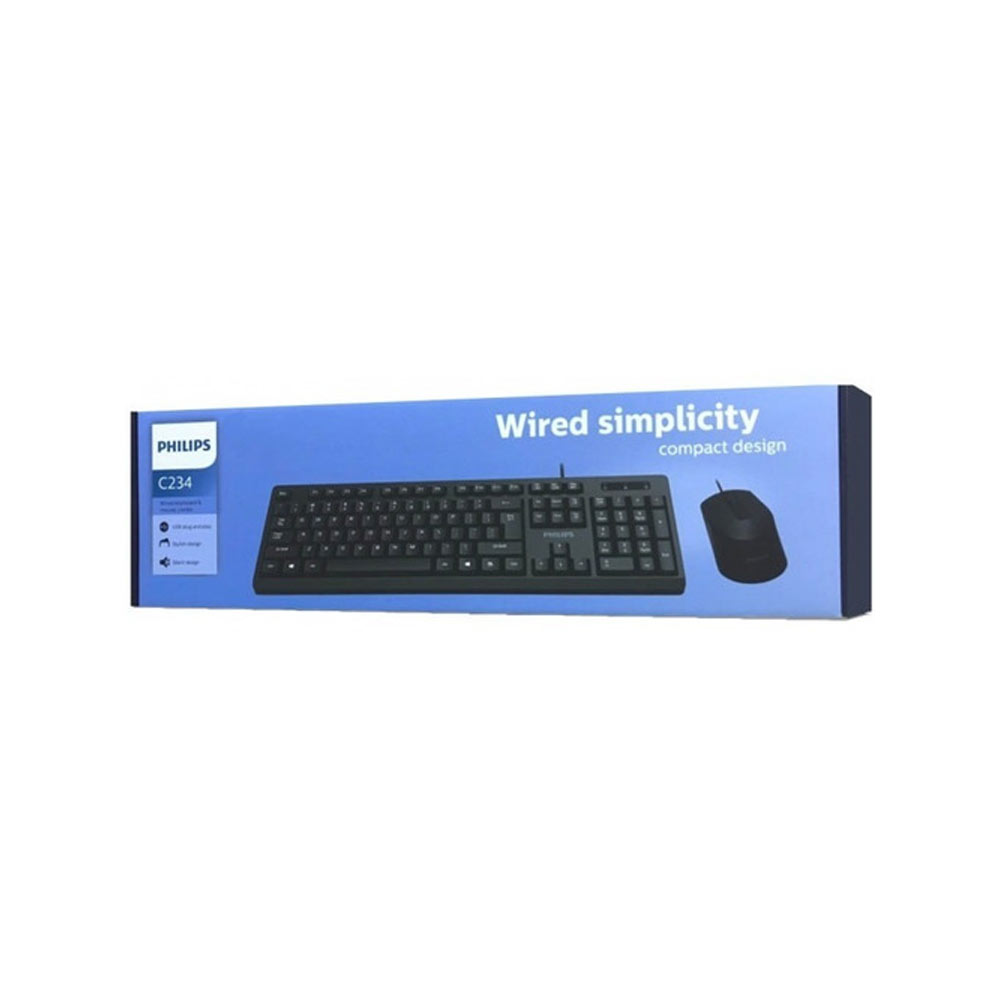 TECLADO + MOUSE USB PHILIPS WIRED SIMPLICITY – Despensa Digital ...