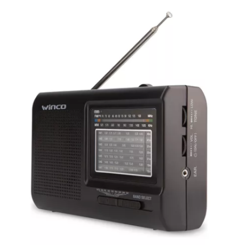 RADIO WINCO W-2005 PORTATIL AM FM + MULTIBANDA PILAS O CABLE 220V ...