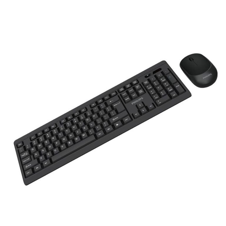 TECLADO + MOUSE USB PHILIPS INALAMBRICO WIRELLES SPT6324B SERIE 3000 ...