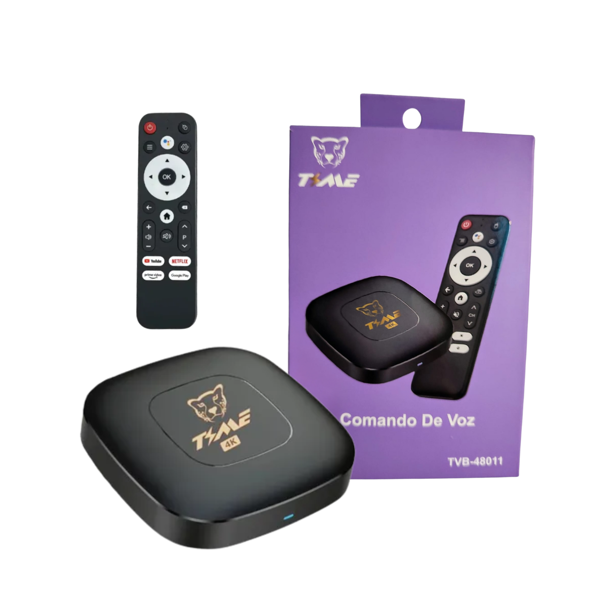 TV BOX WIFI 5G CON COMANDO DE VOZ TIME TVB48011 – Despensa Digital ...